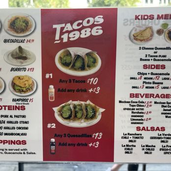 TACOS 1986 - Updated July 2024 - 970 Photos & 723 Reviews - 609 S ...