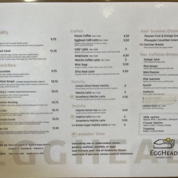 Reviews of EGGHEAD SANDO CAFE - Updated September 2024 - 204 Photos ...