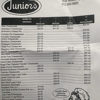 JUNIOR’S RESTAURANT - Updated December 2024 - 8770 Photos & 6423 ...