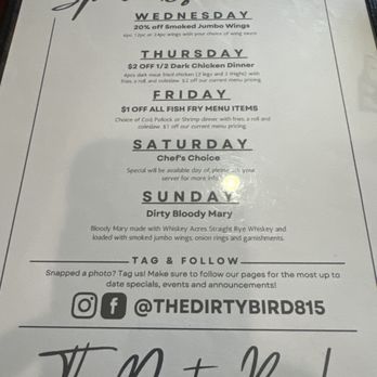 THE DIRTY BIRD - SYCAMORE - Updated December 2025 - 95 Photos & 79 ...
