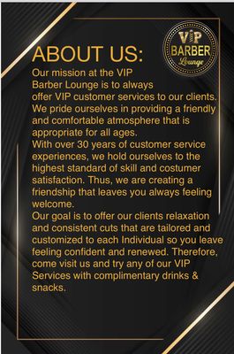VIP BARBER LOUNGE - Updated September 2025 - Request an Appointment ...