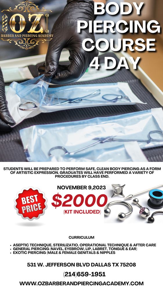 OZ BARBER AND PIERCING ACADEMY - Updated November 2025 - Request an ...