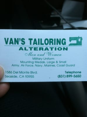 VAN’S TAILORING & ALTERATIONS - Updated January 2026 - 57 Reviews ...