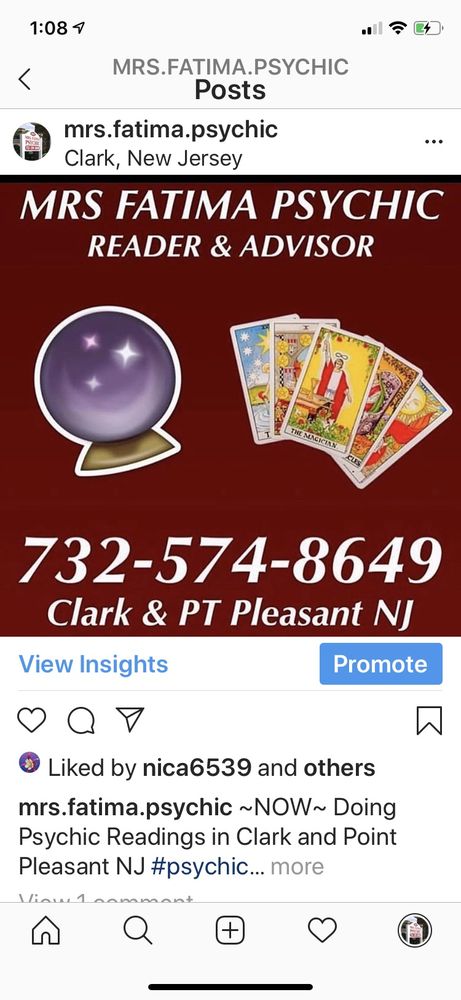 MRS FATIMA PSYCHIC READER - Updated October 2025 - 900 Rt 88, Point ...