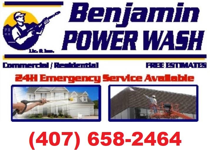 BENJAMIN POWER WASH - Orlando, Florida - Pressure Washers - Phone ...