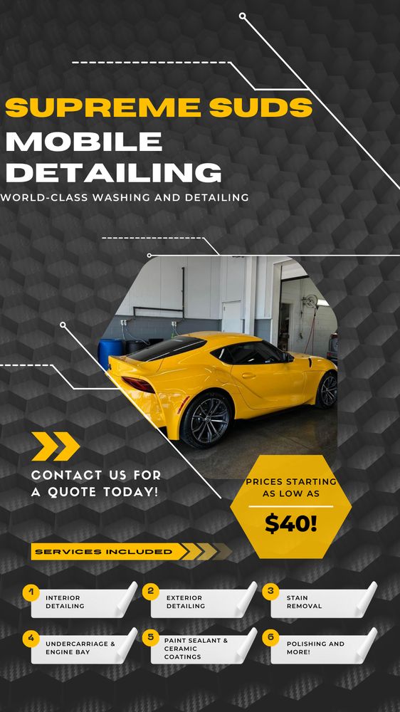 SUPREME SUDS MOBILE DETAILING - Updated July 2024 - Request a Quote ...