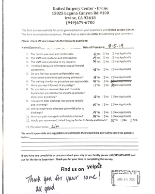 UNITED SURGERY CENTER-IRVINE - Updated December 2025 - 14 Photos & 45 ...