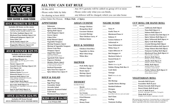 AYCE SUSHI & ASIAN FUSION - Updated September 2024 - 1351 Photos & 682 ...