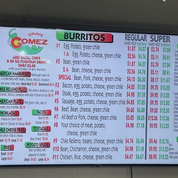 Gomez burritos store