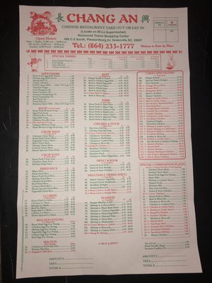 CHANG AN RESTAURANT - Updated October 2025 - 19 Reviews - 496 S ...