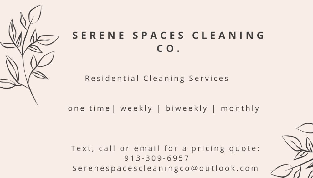 SERENE SPACES CLEANING - Updated March 2025 - Request a Quote - Blue ...