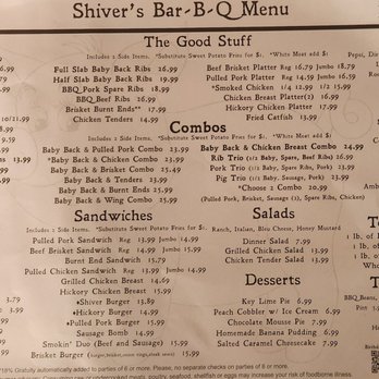 SHIVER’S BBQ - Updated August 2024 - 1805 Photos & 1638 Reviews - 28001 ...