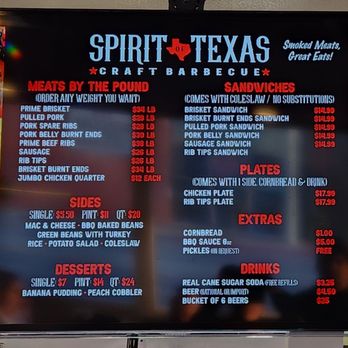 SPIRIT OF TEXAS CRAFT BBQ - Updated January 2026 - 274 Photos & 273 ...