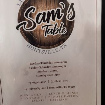 SAM’S TABLE - Updated December 2025 - 171 Photos & 96 Reviews - 1115 ...