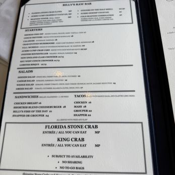 BILLY’S STONE CRAB RESTAURANT - Updated November 2025 - 2162 Photos ...