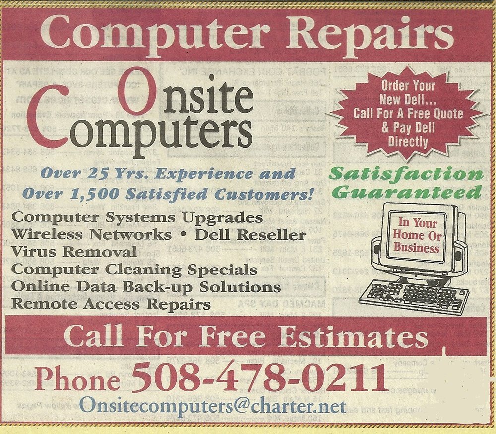 ONSITE COMPUTERS - Updated October 2025 - 10 Reviews - 368 W Hartford Ave, Uxbridge ...