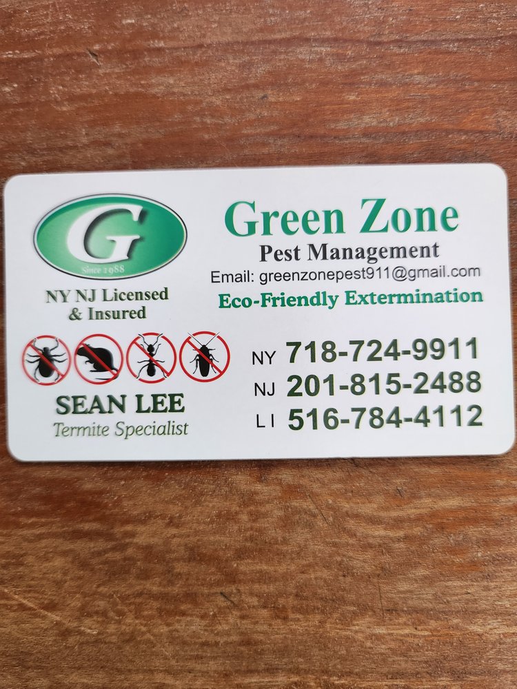 GREEN ZONE PEST MANAGEMENT - Updated August 2024 - Flushing, New York ...