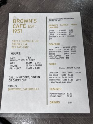 BROWN’S CAFE - Updated December 2025 - 15 Photos & 21 Reviews - 5823 ...