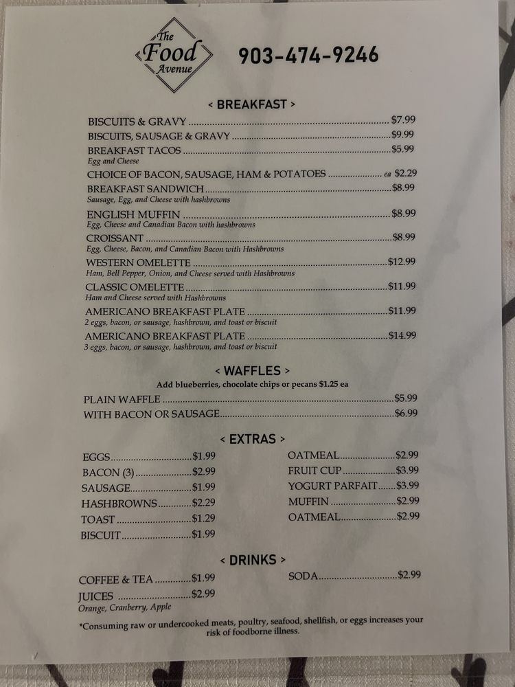 THE FOOD AVENUE - Updated October 2025 - 1026 E Lennon Dr, Emory, Texas ...