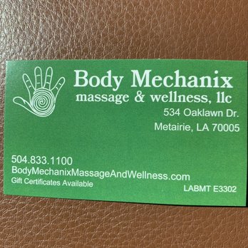 BODY MECHANIX MASSAGE & WELLNESS LLC - Updated September 2025 - 15 ...