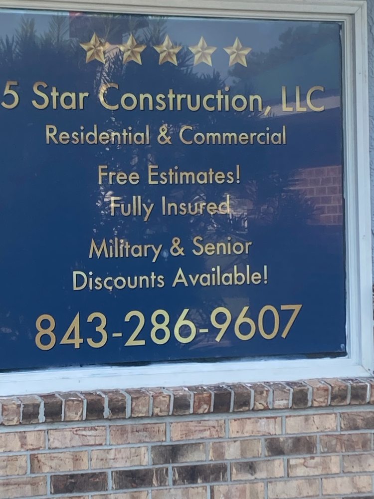 5 STAR CONSTRUCTION - Updated August 2025 - Myrtle Beach, South Carolina - General Contractors ...