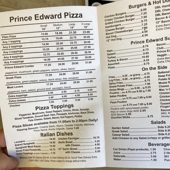 PRINCE EDWARD PIZZA - Updated December 2025 - 11 Photos & 11 Reviews ...