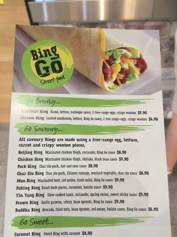 BING GO STREET FOOD - 15 Davenport St, Karrinyup Western Australia ...