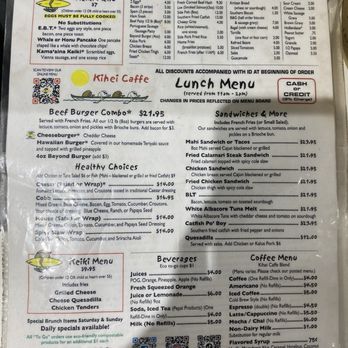 KIHEI CAFFE - Updated August 2024 - 5056 Photos & 4915 Reviews - 1945 S ...