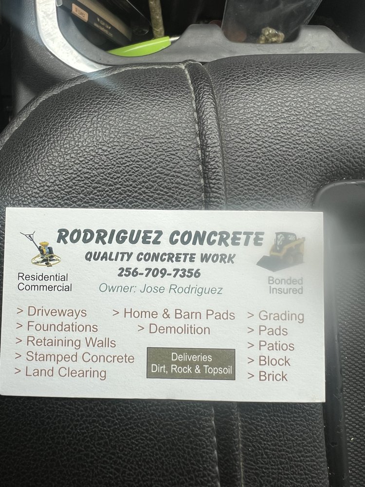 RODRIGUEZ CONCRETE - Updated July 2025 - Cullman, Alabama - General ...