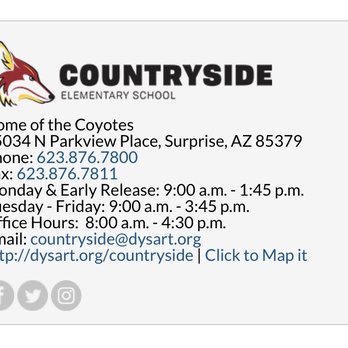 COUNTRYSIDE ELEMENTARY SCHOOL - 15034 N Parkview Pl, Surprise, Arizona ...