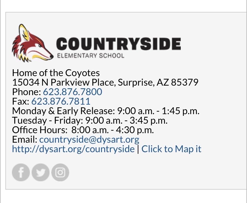COUNTRYSIDE ELEMENTARY SCHOOL - 15034 N Parkview Pl, Surprise, Arizona ...