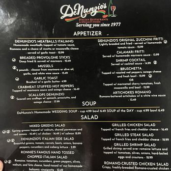 DENUNZIO’S ITALIAN TRATTORIA - MONROEVILLE - Updated July 2025 - 188 ...