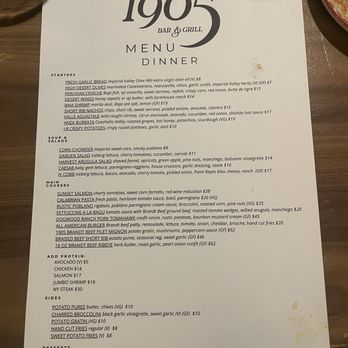 1905 BAR & GRILL - Updated January 2026 - 72 Photos & 18 Reviews - 1500 ...