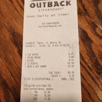 OUTBACK STEAKHOUSE - Updated April 2026 - 352 Photos & 168 Reviews ...