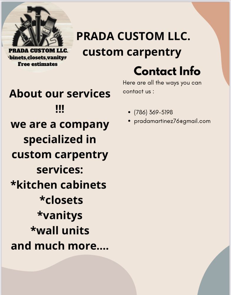 PRADA CUSTOM - Miami, Florida - Carpenters - Phone Number - Yelp