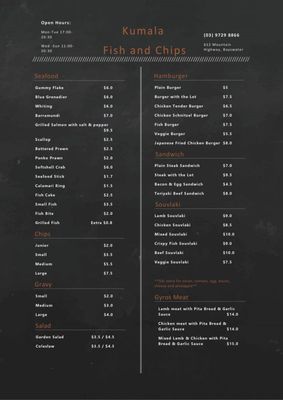 KUMALA FISH & CHIPS - Updated December 2024 - 612 Mountain Hwy ...