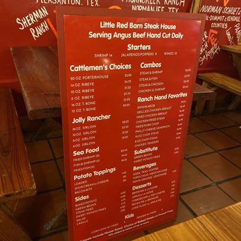 LITTLE RED BARN STEAK HOUSE - Updated July 2025 - 441 Photos & 612 ...