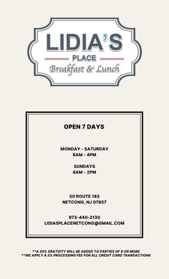 LIDIA’S PLACE - Updated September 2025 - 10 Photos & 10 Reviews - 50 NJ ...