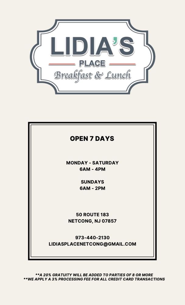 LIDIA’S PLACE - Updated February 2025 - 50 NJ-183, Netcong, New Jersey ...
