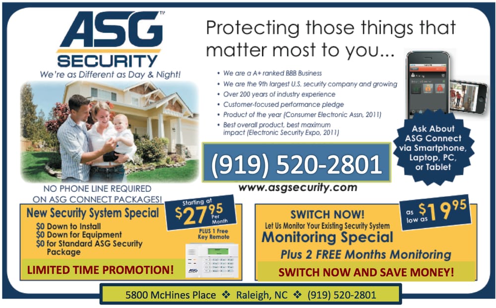 ASG SECURITY - Updated May 2024 - 5800 McHines Pl, Graham, North ...