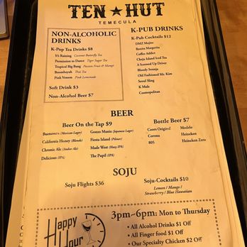 TEN HUT - TEMECULA - Updated September 2025 - 322 Photos & 94 Reviews ...