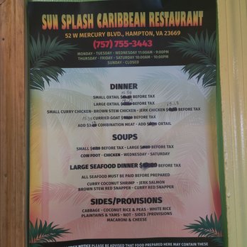 SUNSPLASH CARRIBEAN RESTAURANT - Updated March 2025 - 19 Photos & 41 ...