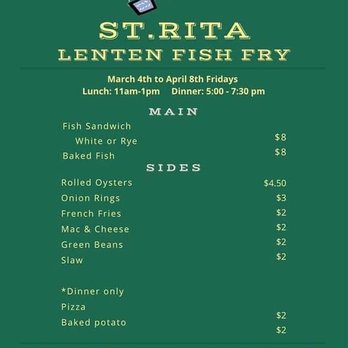 ST RITA FISH FRY - Updated August 2025 - 22 Photos - 8709 Preston Hwy ...