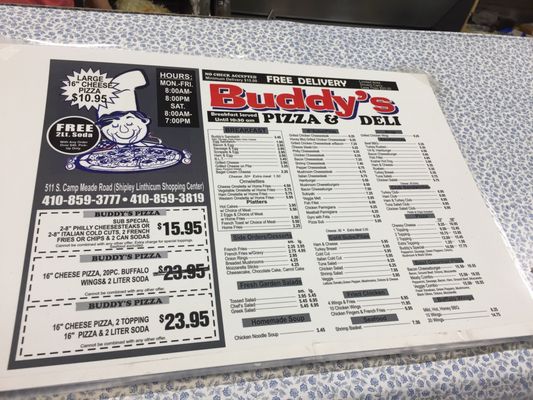 BUDDY’S PIZZA AND DELI - Updated July 2025 - 35 Reviews - 511 S Camp ...