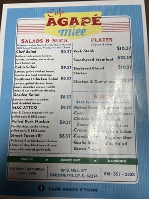 CAFE AGAPE - Updated July 2025 - 101 Mill St, Pinckneyville, Illinois ...