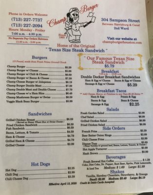 CHAMP BURGER - 178 Photos & 263 Reviews - 304 Sampson St, Houston, TX ...