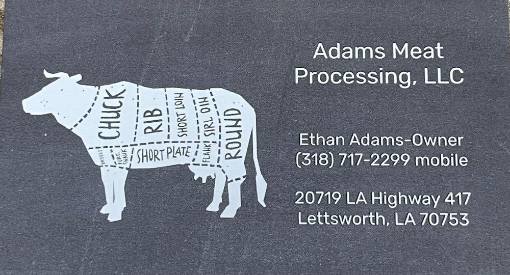 ADAMS MEAT PROCESSING - Updated December 2025 - 20719 LA Highway 417 ...