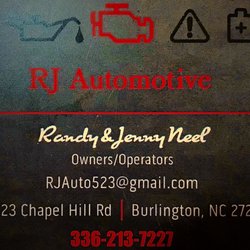 RJ AUTOMOTIVE - Auto Repair - 523 Chapel Hill Rd, Burlington, NC ...