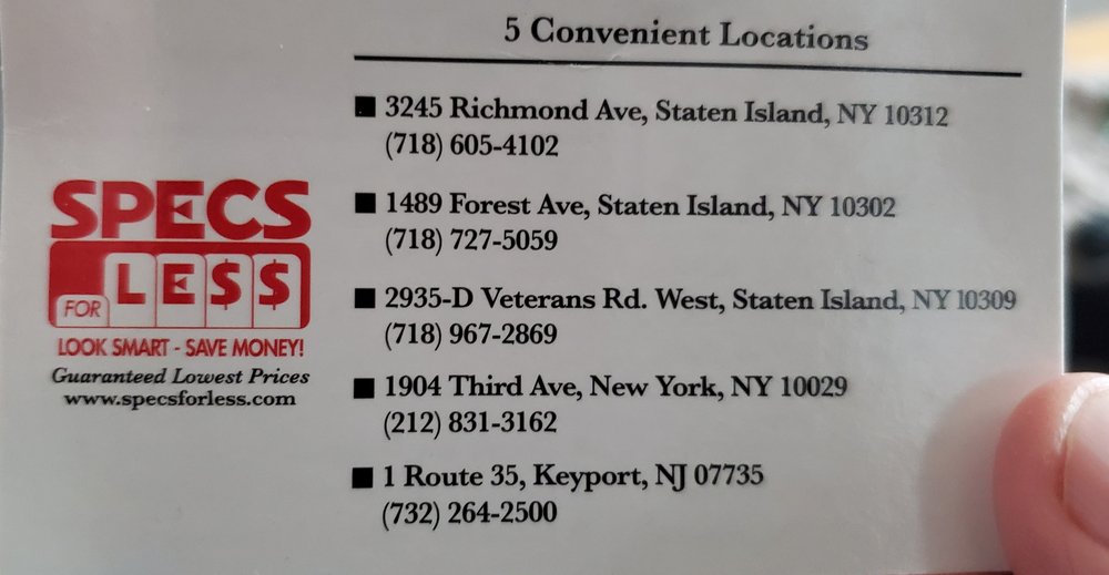 SPECS FOR LESS - Updated June 2025 - 13 Reviews - 2935 Veterans Rd W ...