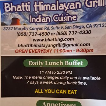 BHATTI HIMALAYAN GRILL INDIAN CUISINE - Updated October 2025 - 204 ...